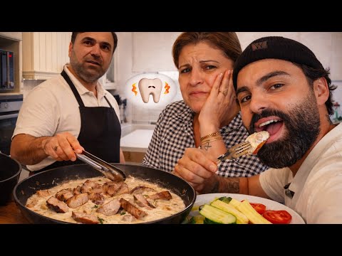 Papa KOCHT ! Mama hat ZAHNSCHMERZEN?! | Rami.K X BasnasKüche 