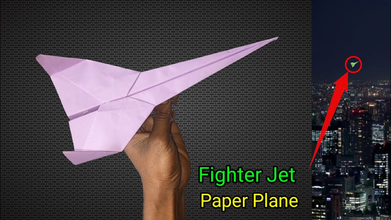 best origami paper jet-how to make a paper airplane model - YouTube