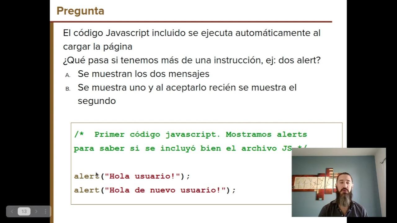 Web I - Javascript #1 - 2 Saludo - YouTube