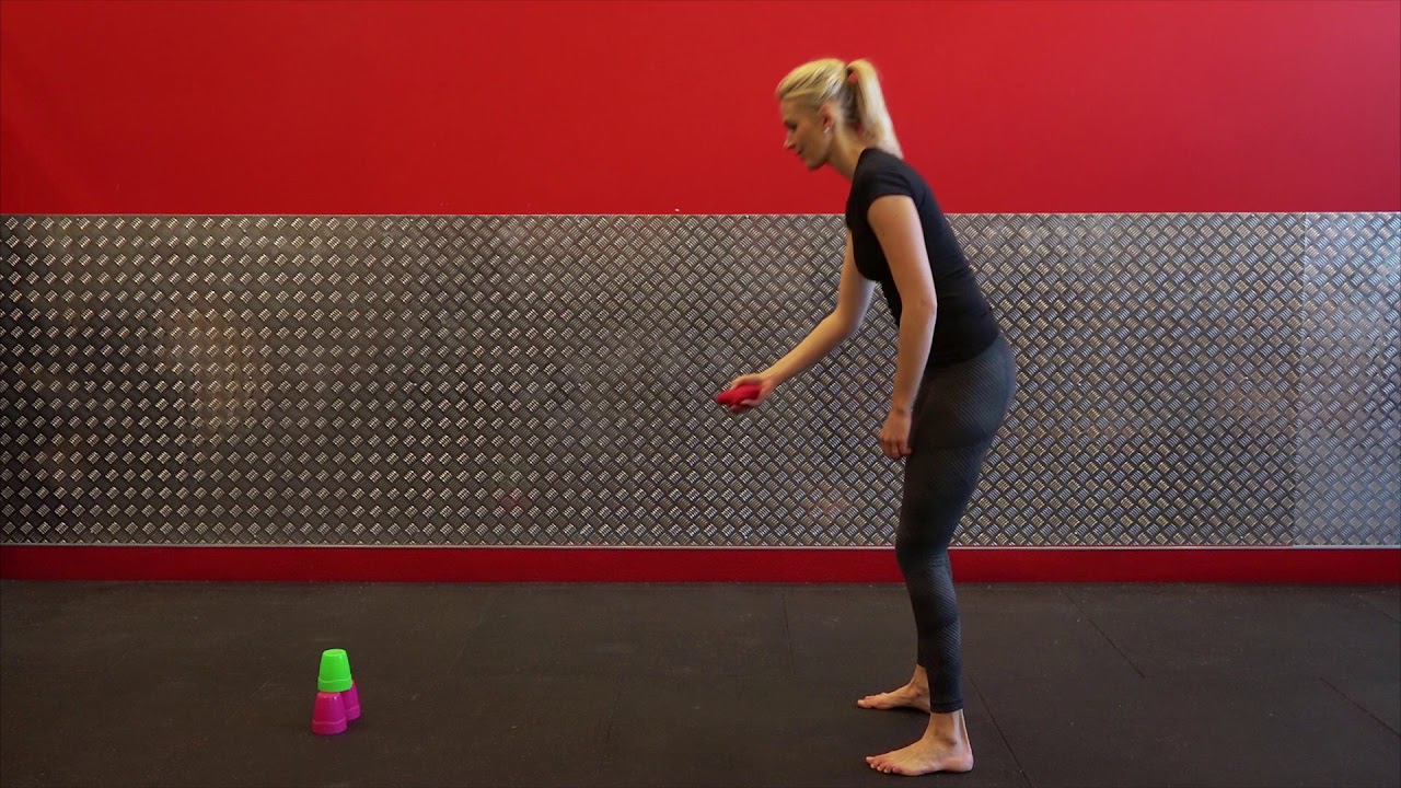 Knock Over the Cups - 3 Cups - YouTube