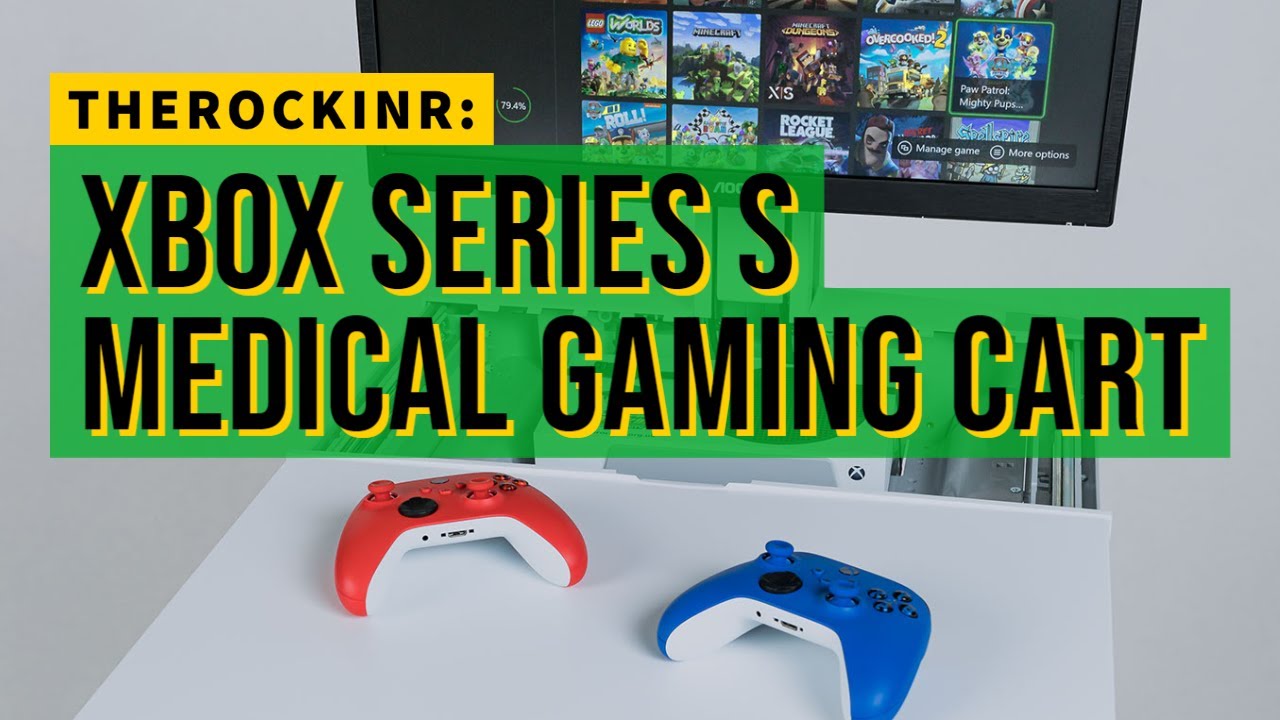 TheRockinR: Xbox Series S Medical Gaming Cart - YouTube