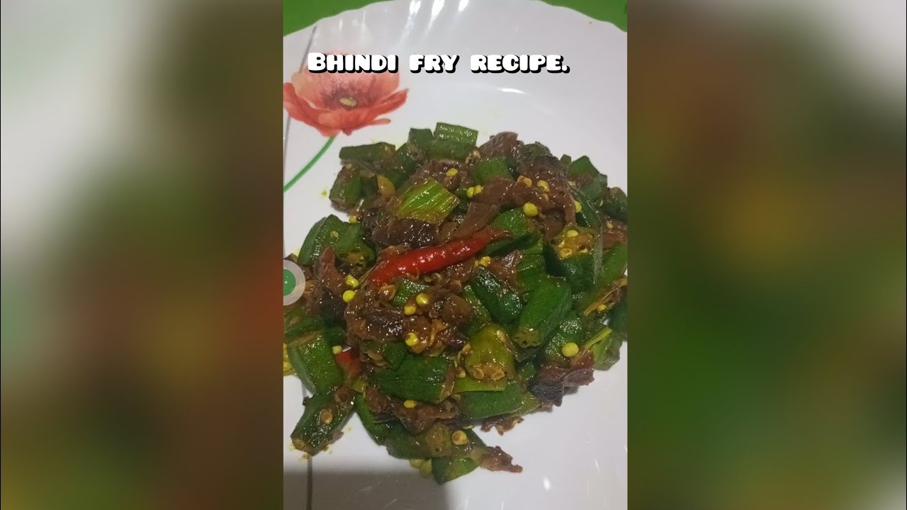Bhindi fry recipe | Sweet sumi JR | - YouTube