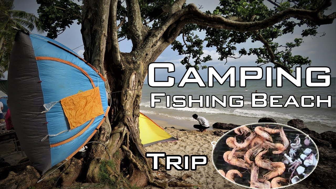 Amazing Camping Adventure at Fishing Beach, Sre Ambel, Chne Nesat| Koh ...