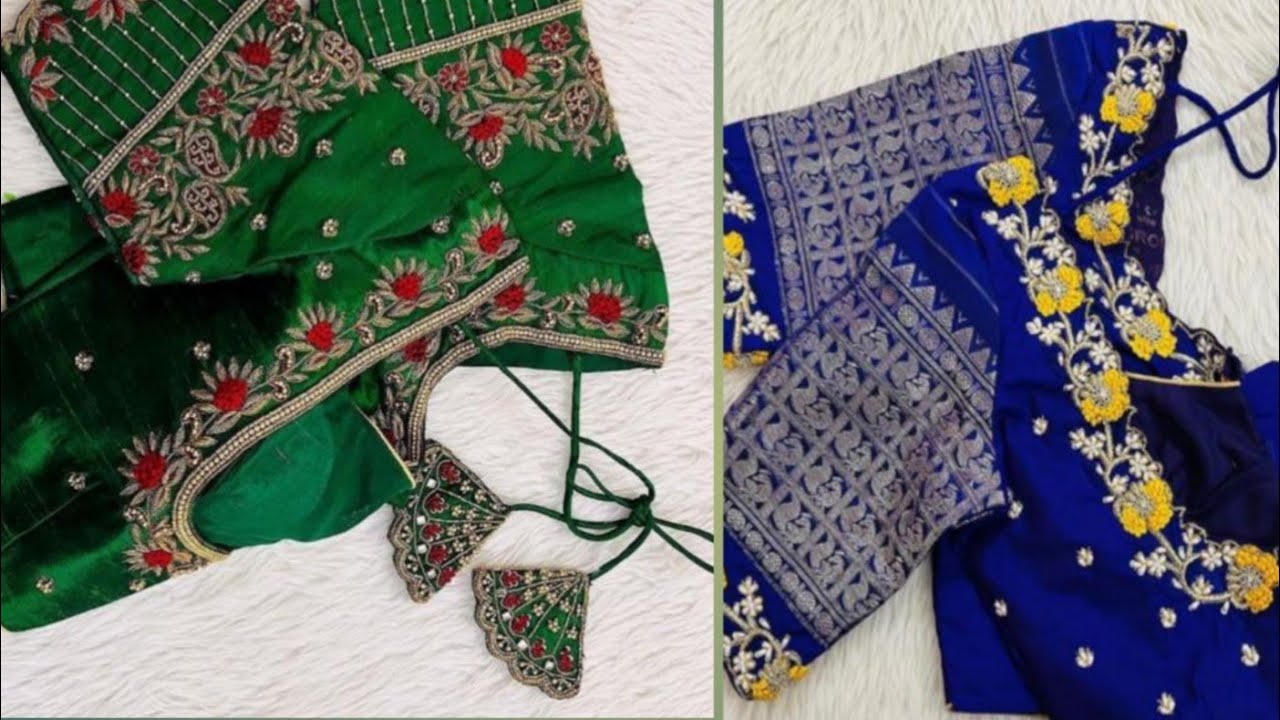 new model maggam work blouse designs Small ☺Home - YouTube
