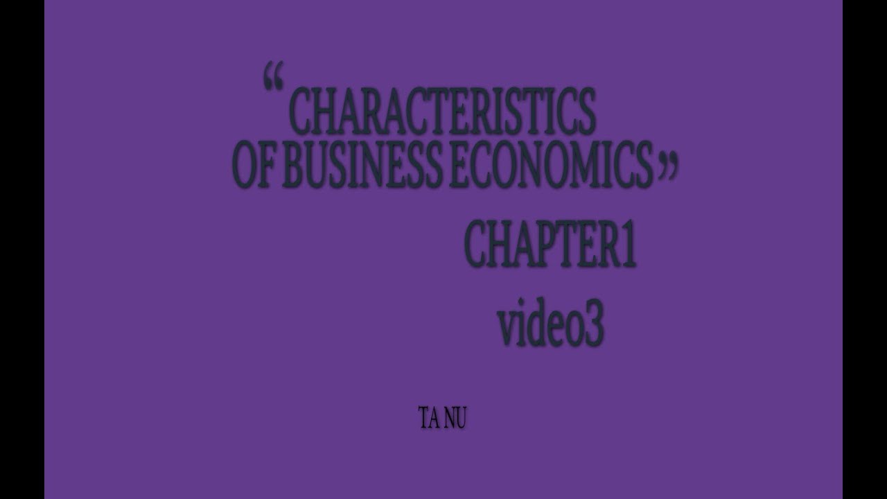 Characteristics Of Business Economics managerial Economics YouTube characteristics-of-business-economics-managerial-economics-youtube