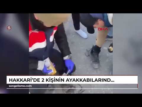 Hakkari'de 2 kişinin ayakkabılarından 54 milyon lira değerinde kaçak külçe altın ele geçirildi