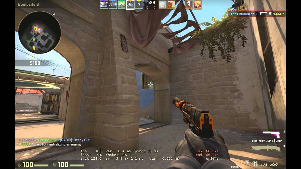 First round and game of FaceIT | 4k 4HS USP - YouTube