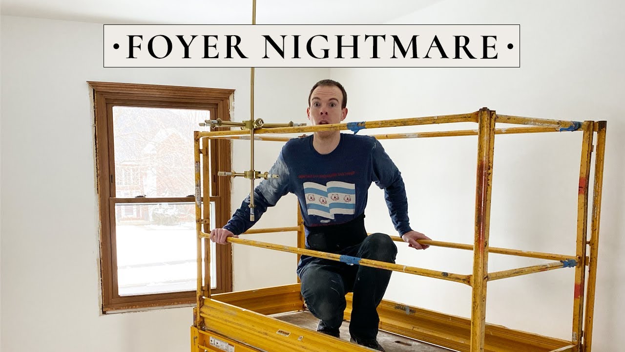 New Foyer Light Fixture Installation - YouTube