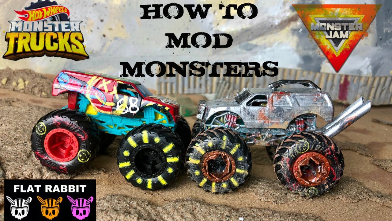 How to Custom Mod Hot Wheels Monster Trucks For Diecast Racing. Monster ...