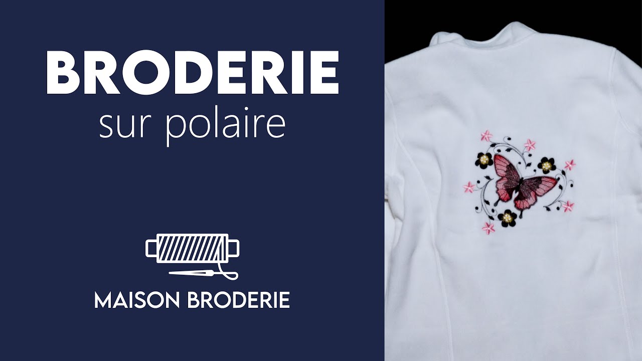 🧥 Broderie sur veste polaire | Démonstration Maison Broderie | Série ...