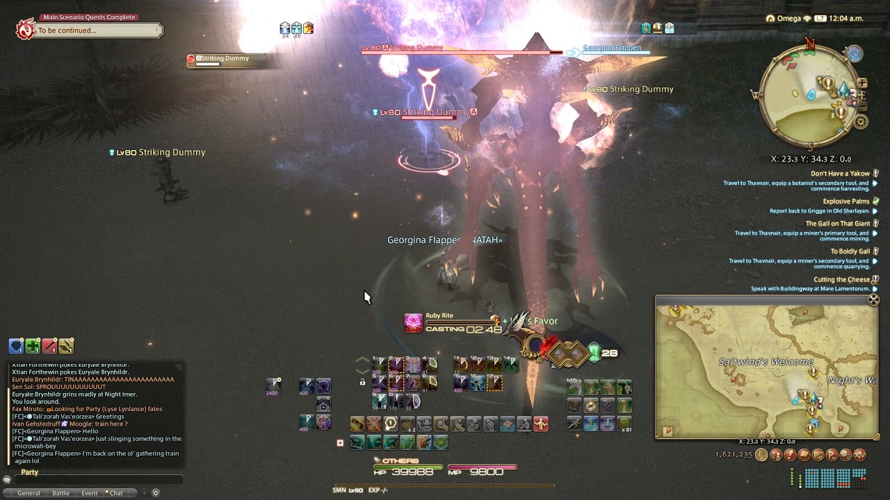 Final Fantasy XIV - SMN lvl 90 Rotation - YouTube