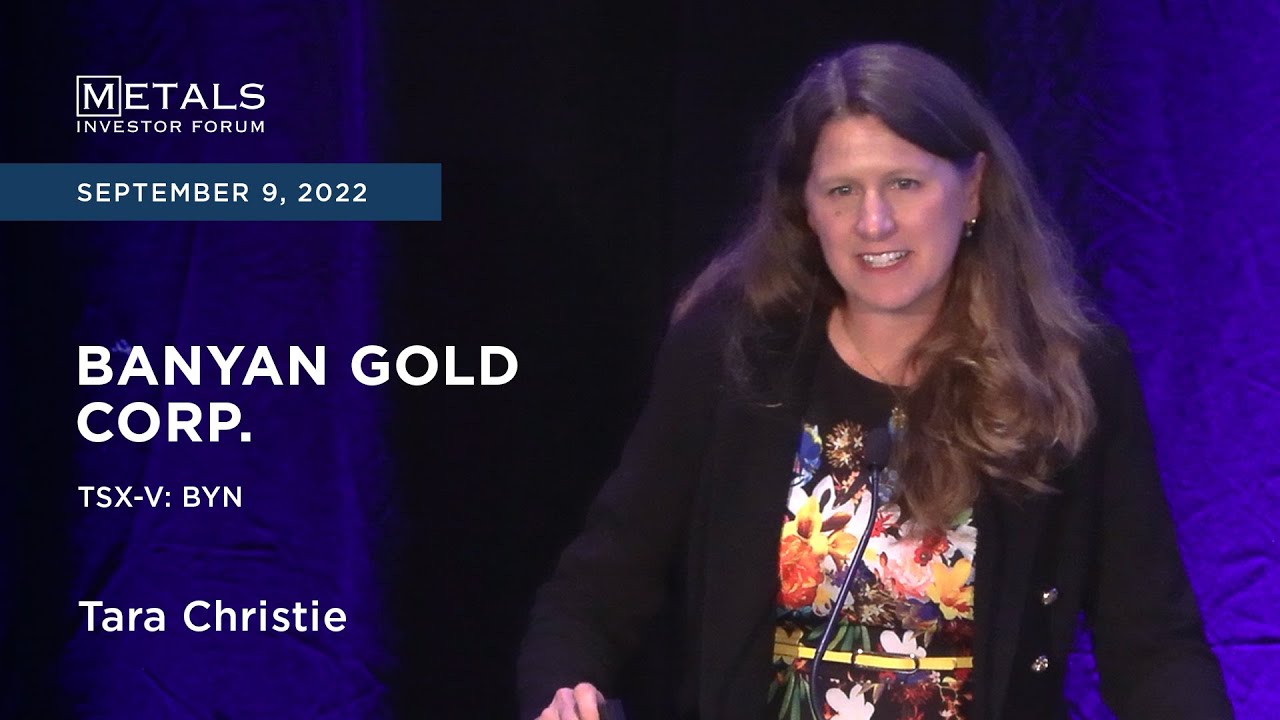 Tara Christie of Banyan Gold Corp. presents at the Metals Investor ...