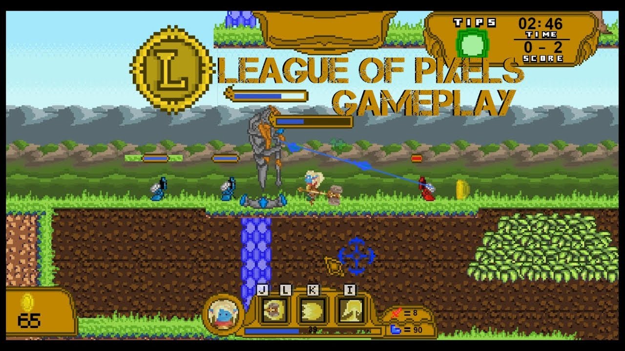 League Of Pixels - Gameplay (2D MOBA) - YouTube