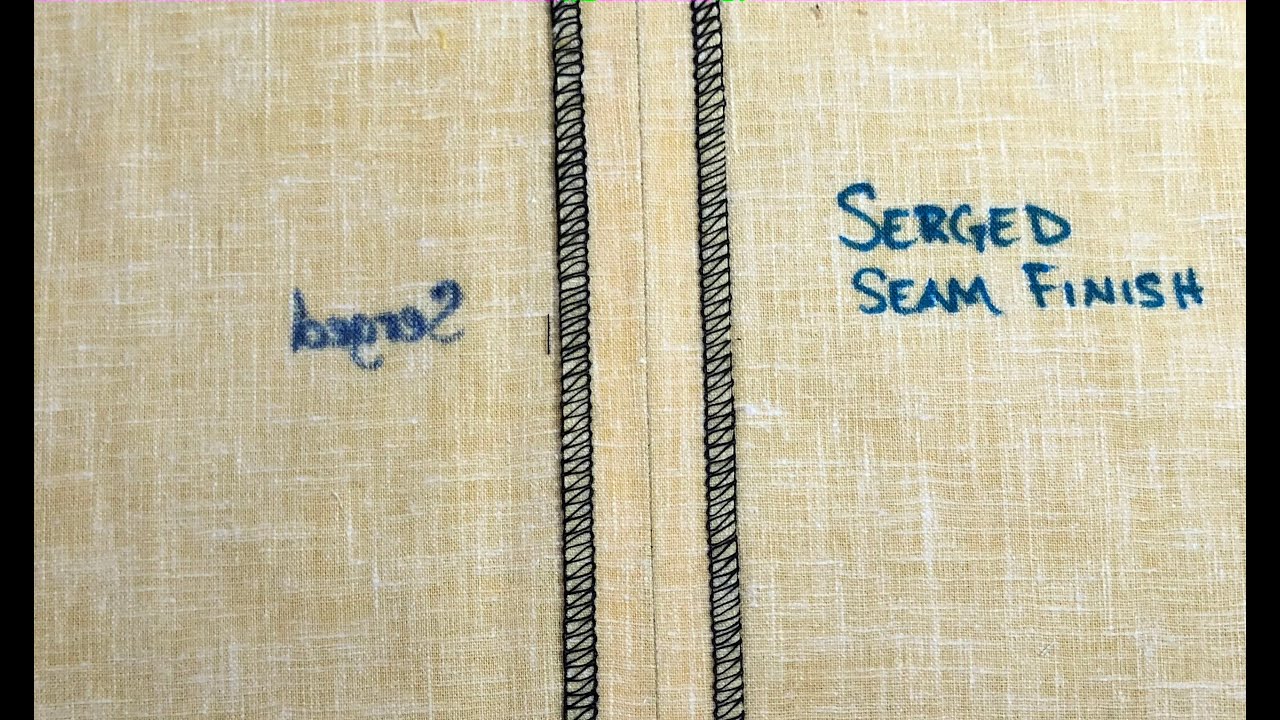 Serger or Merrow Seam Finish - YouTube