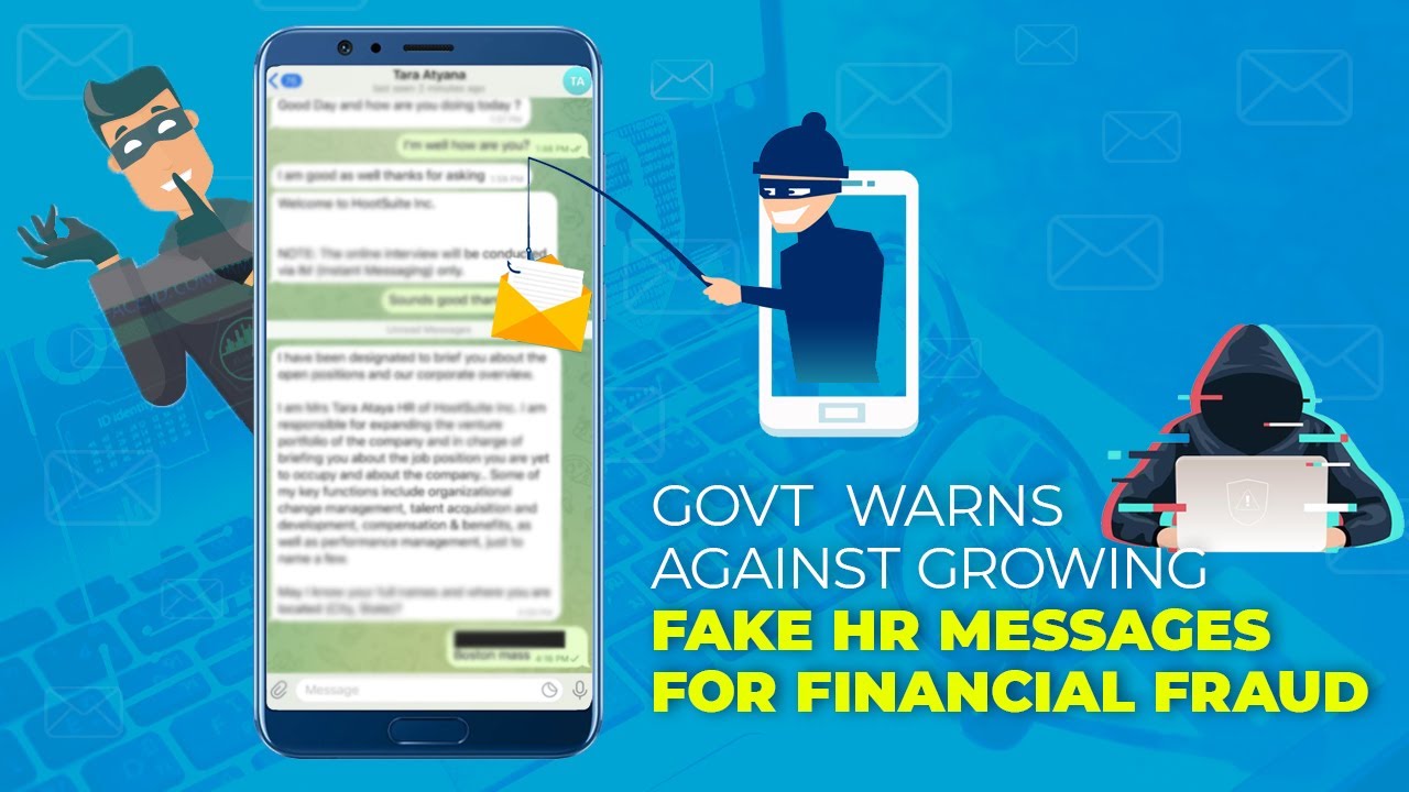 Govt warns against growing fake HR messages for financial fraud - YouTube