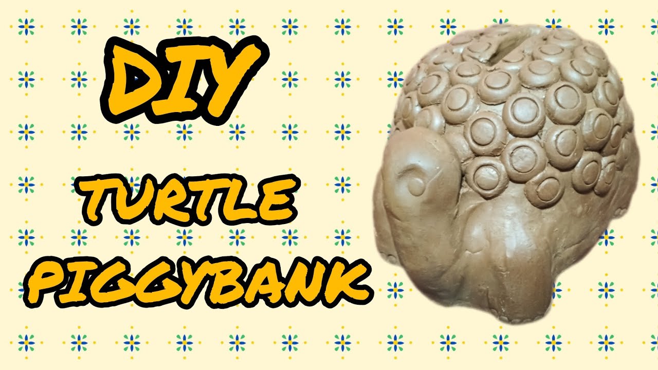 DIY TURTLE PIGGY BANK FOR KIDS - YouTube