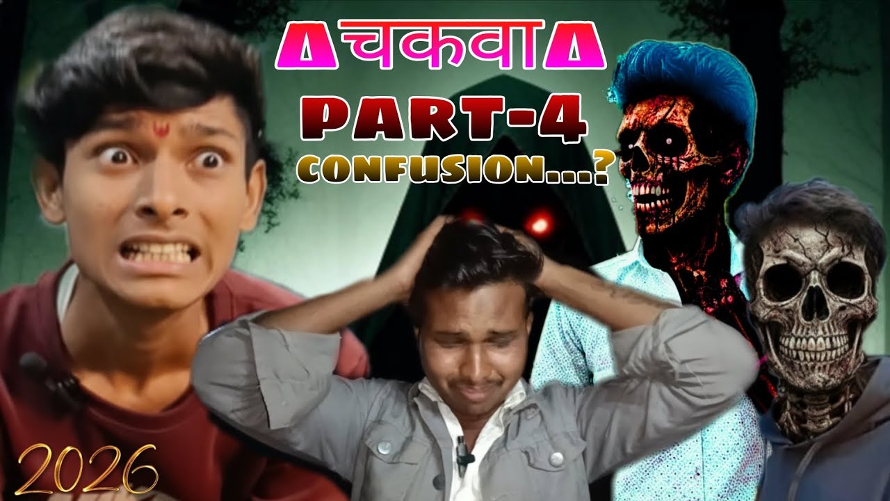 Chakwa part-4 💀😱👻 confusion create Horror comedy video ||zullar che ...