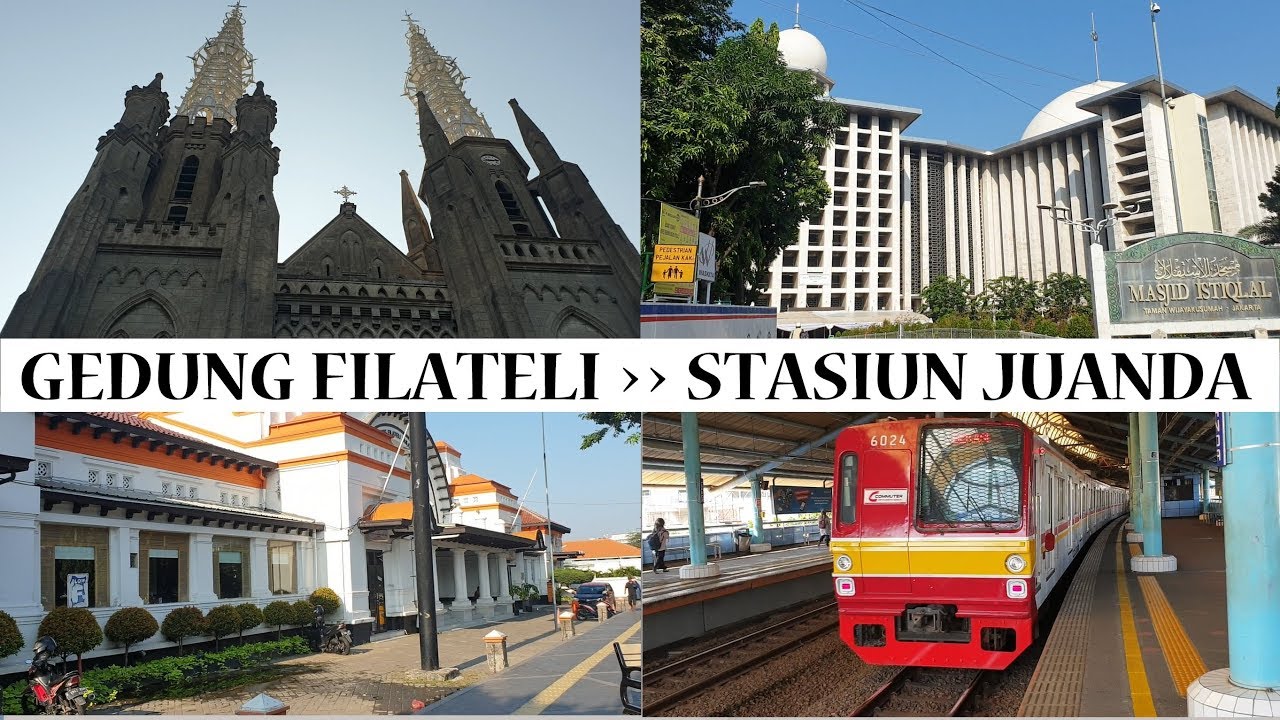 Gedung Filateli ~ Sekolah St. Ursula ~ Gereja Katedral ~ Masjid ...