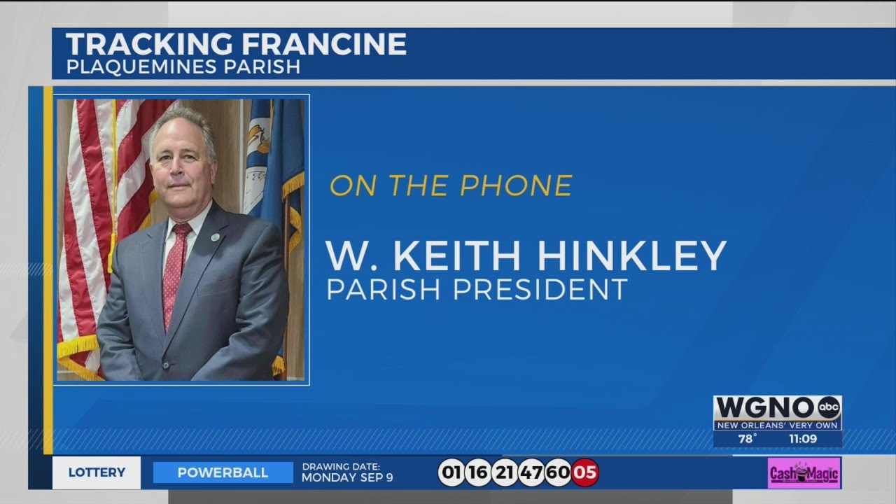 Plaquemines Parish President Keith Hinkley on Hurricane Francine - YouTube