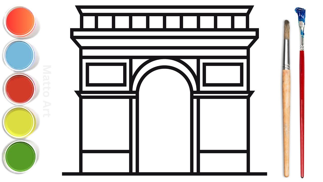 How to Draw India Gate Drawing | British Monuments | India Gate Art ...