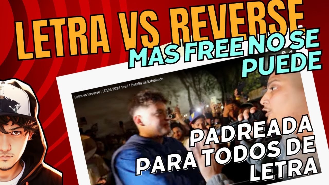 ADIÓS A LAS ESCRITAS FREESTYLE REAL 🤯🔥🙀 | Letra vs Reverse I #DEM # ...