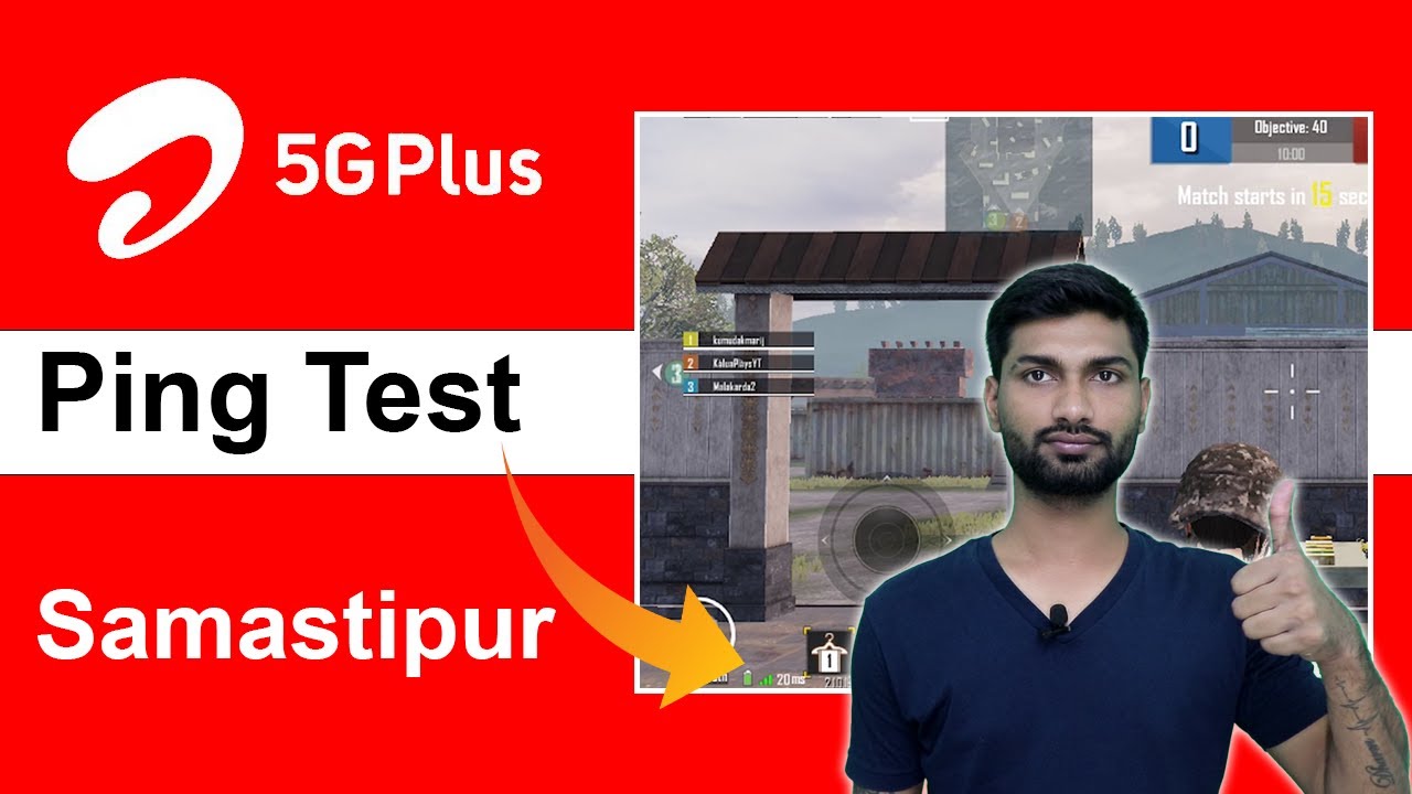 Airtel 5G Game Ping Test Samastipur Speed Test #airtel5g #techathome ...