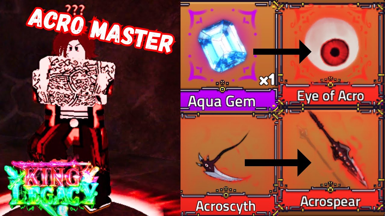 How To AWAKEN ACROSCYTHE "ACRO" Into "ACROSPEAR" l King Legacy Update 5 ...