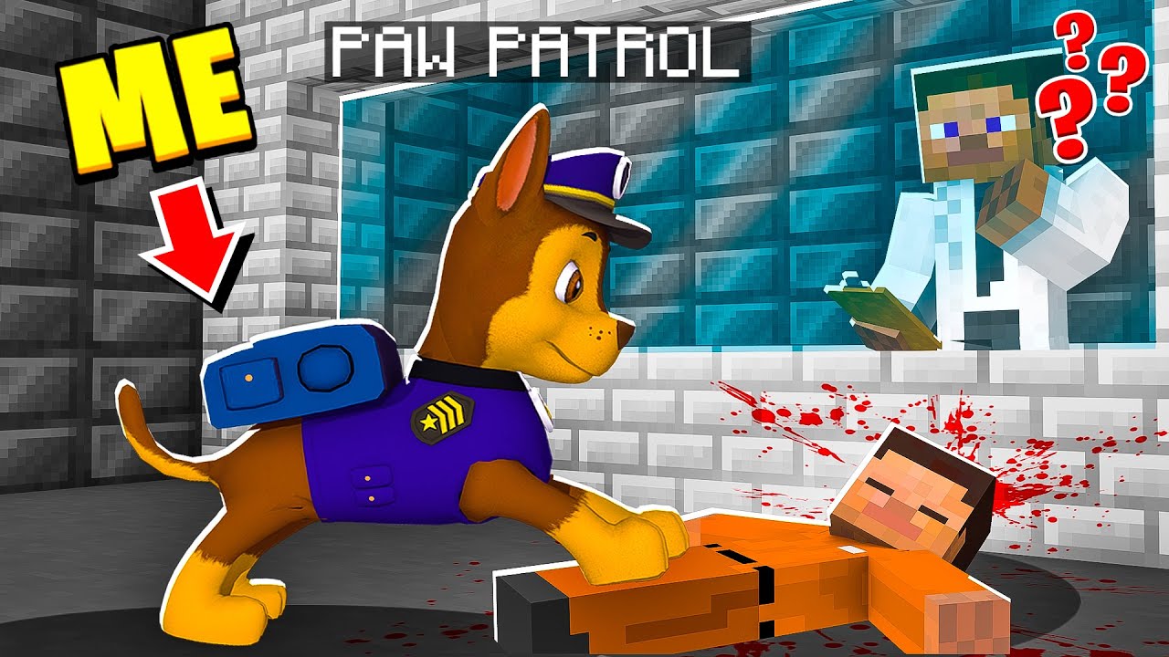 I Became PAW PATROL in MINECRAFT! - Minecraft Trolling Video - YouTube
