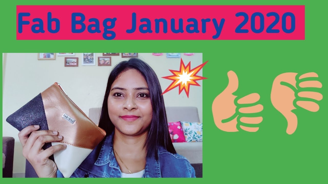 Fab bag January 2020 , Fab bag January 2020 unboxing , fab bag January ...