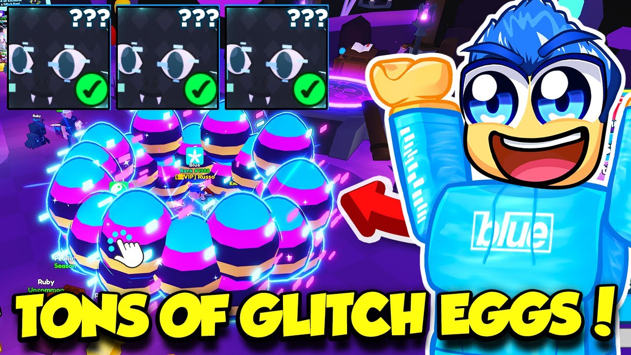 I Opened TONS OF GLITCH EGGS AND GOT 3 MEGA HUGE PETS In Click ...