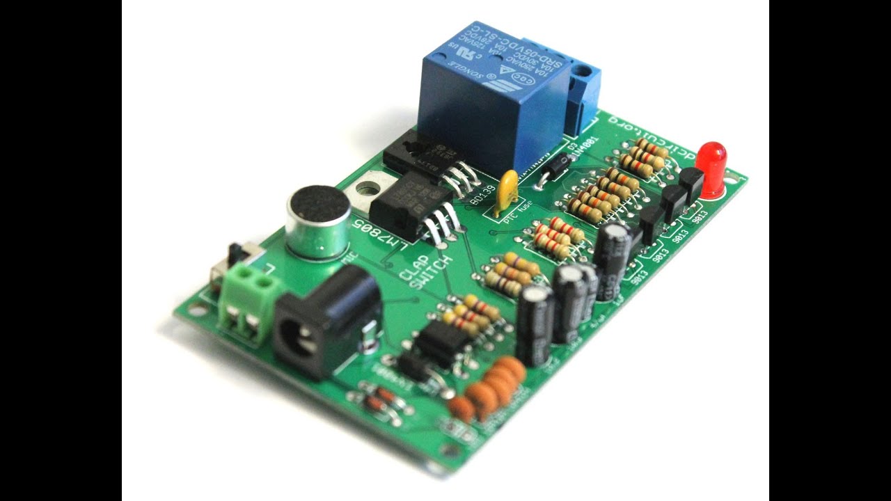 DIY Clap switch with relay for 220V Appliances - YouTube