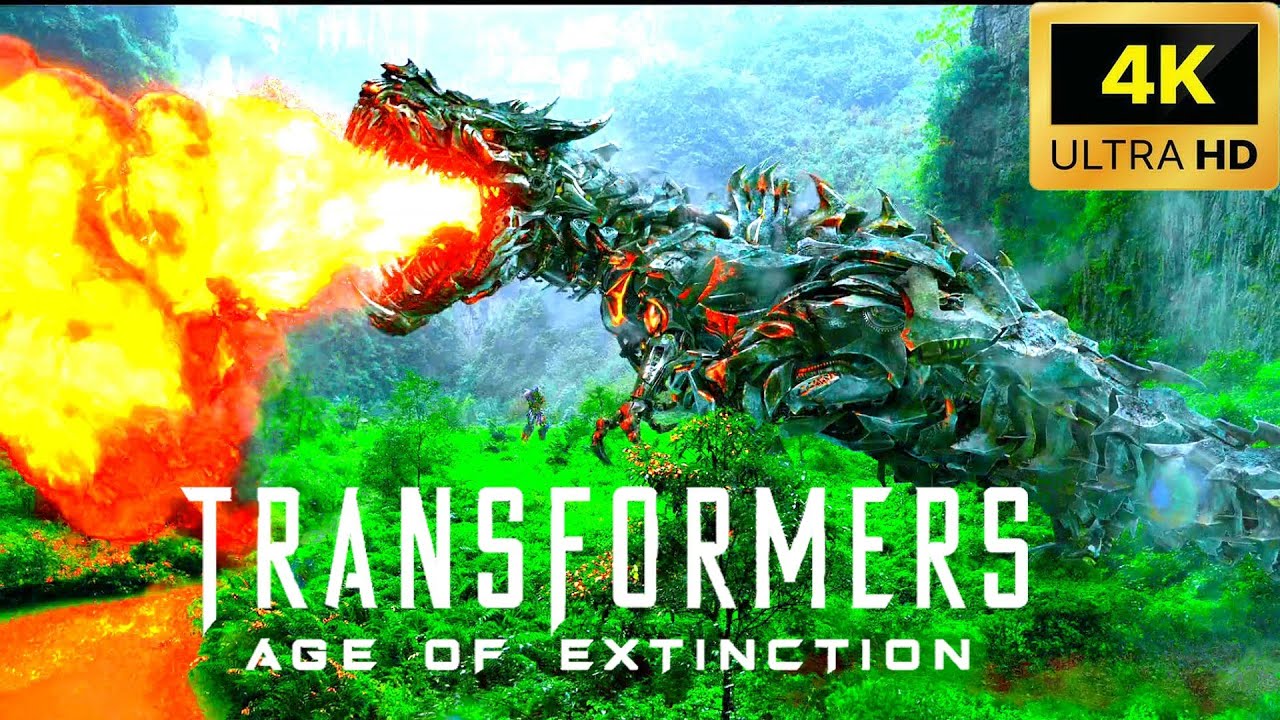 Transformers Age of extinction || Optimus prime VS Grimlock || 4K UHD ...