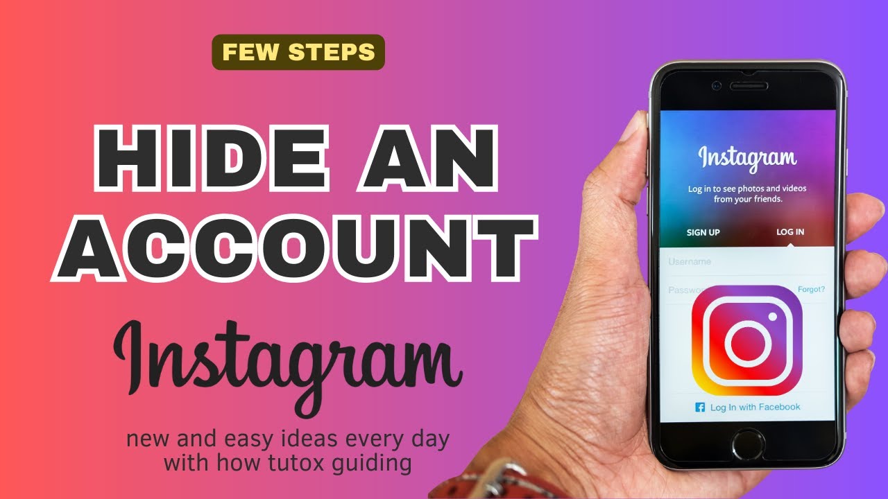 How to Hide an Account on Instagram 2023 EASY WAY - YouTube