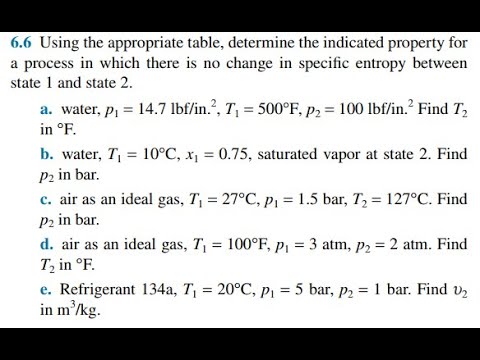 Fundamentals of Engineering Thermodynamics, 9th Edition, 6.6Solution ...