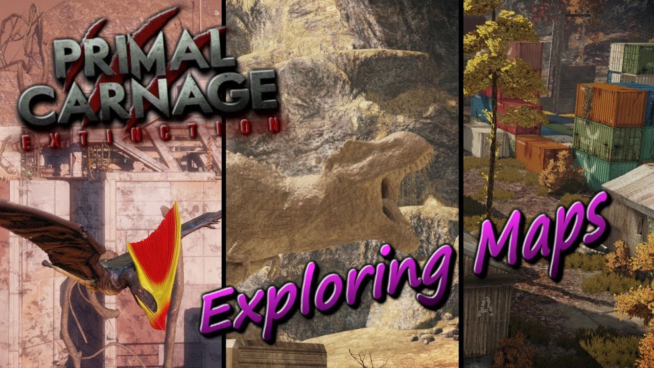 Exploring 3 New Maps! | Primal Carnage: Extinction - YouTube