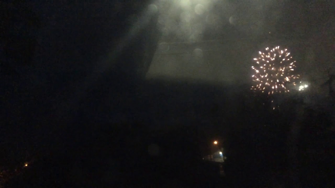Fireworks outside my window - YouTube