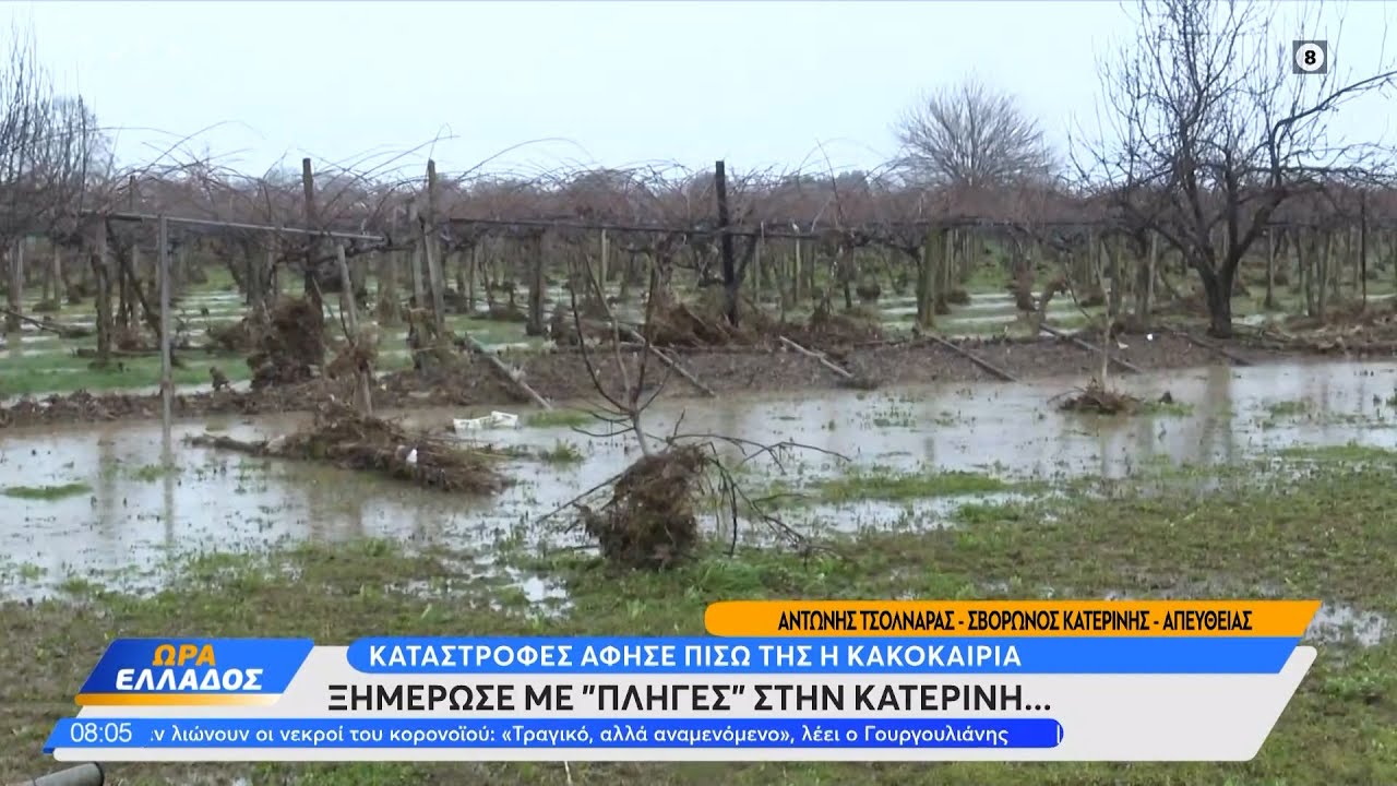Σοβαρά προβλήματα από την κακοκαιρία σε Κατερίνη και Θεσσαλία | Ethnos ...