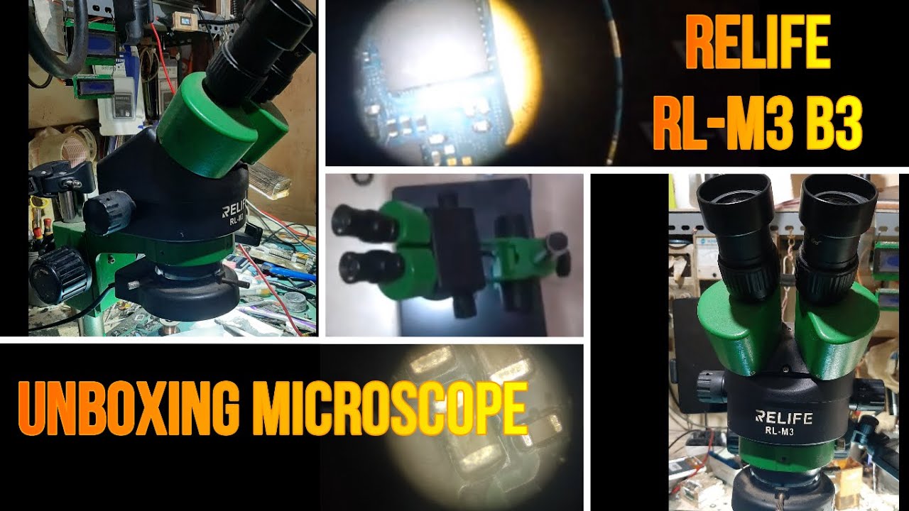 microscope relief m3 b3 unboxing - YouTube