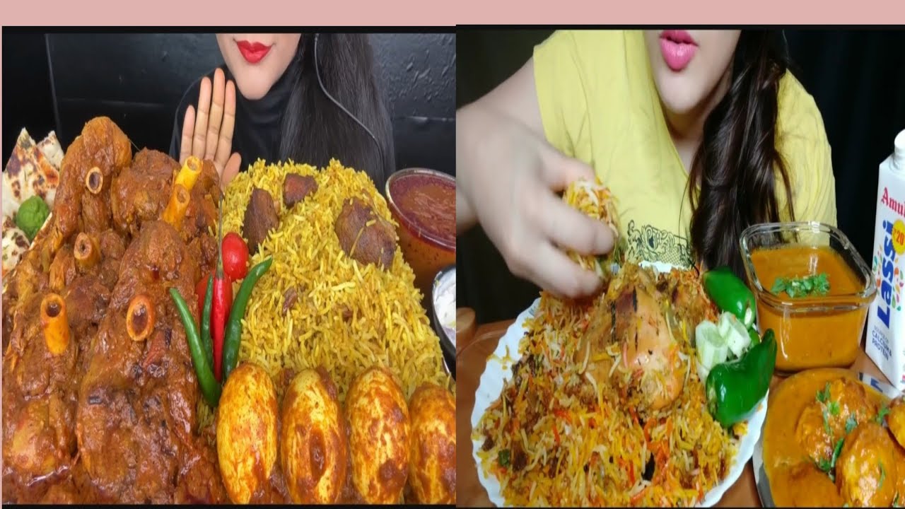 Chicken Biryani Eating Compilation 2X Speed - YouTube