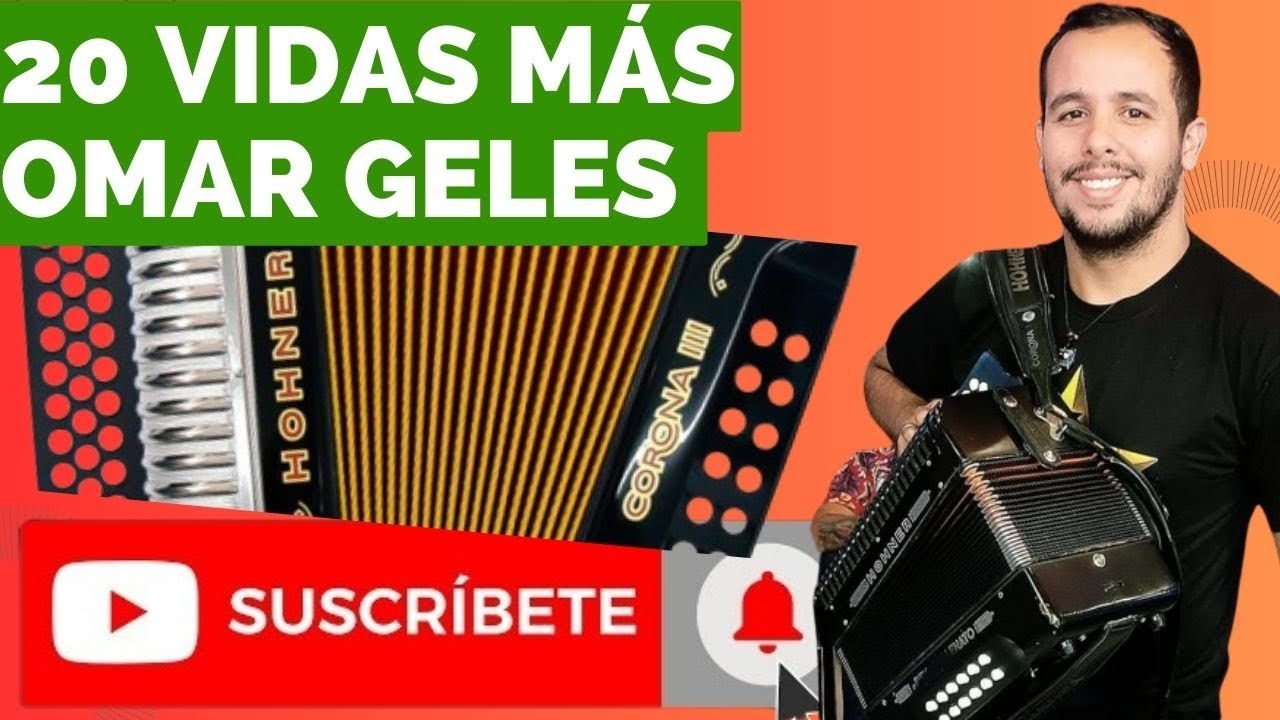 Tutorial de Acordeon-20 vidas mas-Omar geles y rolando ochoa-David Daniel - YouTube