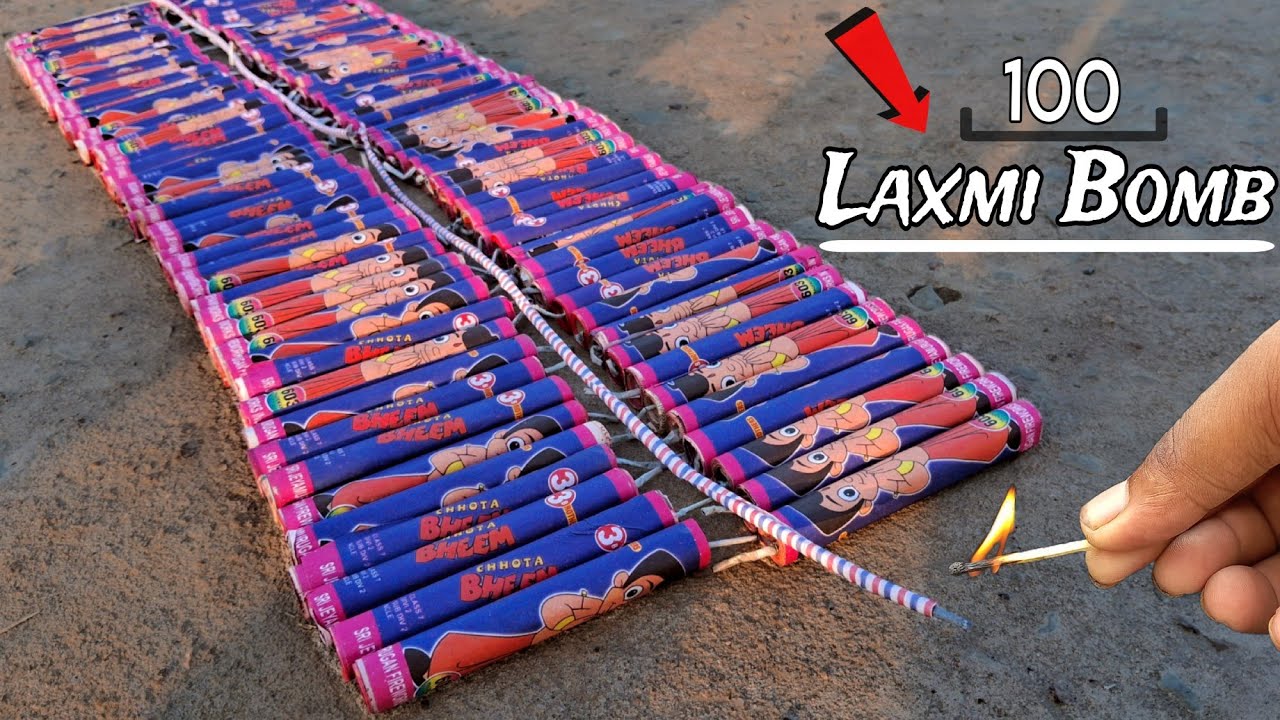 100 Laxmi Bomb ~At Onec Fire // Diwali Crackers Testing 2023 Diwali सभी ...