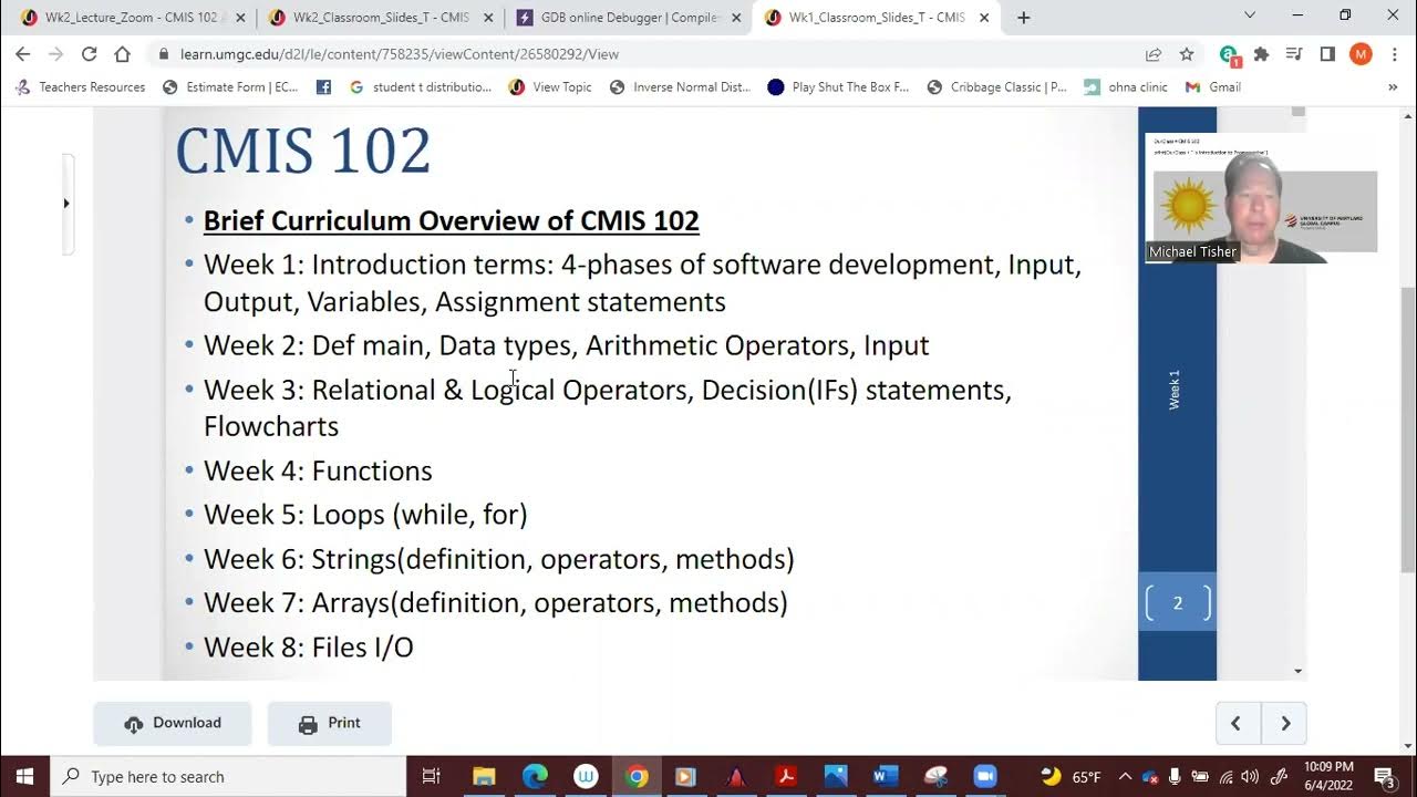 Welcome to CMIS 102 - YouTube