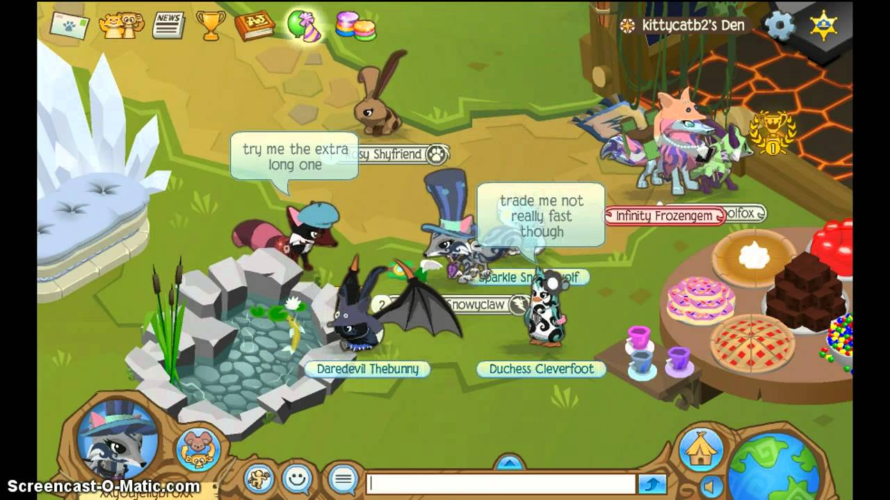 Animal jam flash trade party - YouTube