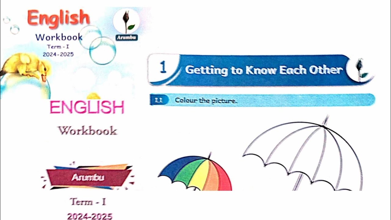 EE 1st standard English Arumbu work book answers Unit 1 Getting to know ...
