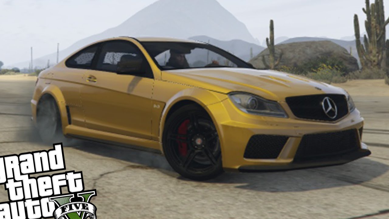 GTA 5 PC - Mercedes Benz C63 AMG CRASH TESTING! - YouTube