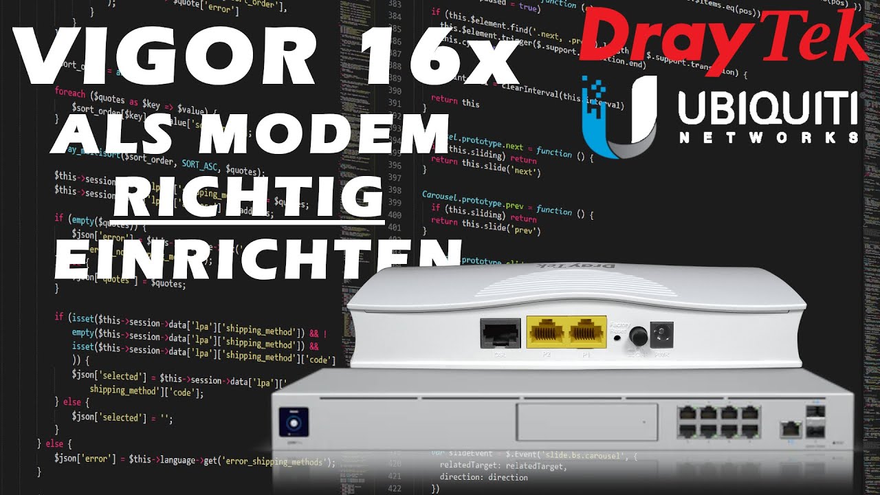 DrayTek Vigor 167 RICHTIG als Modem einrichten. PPPoE Einwahl - # ...