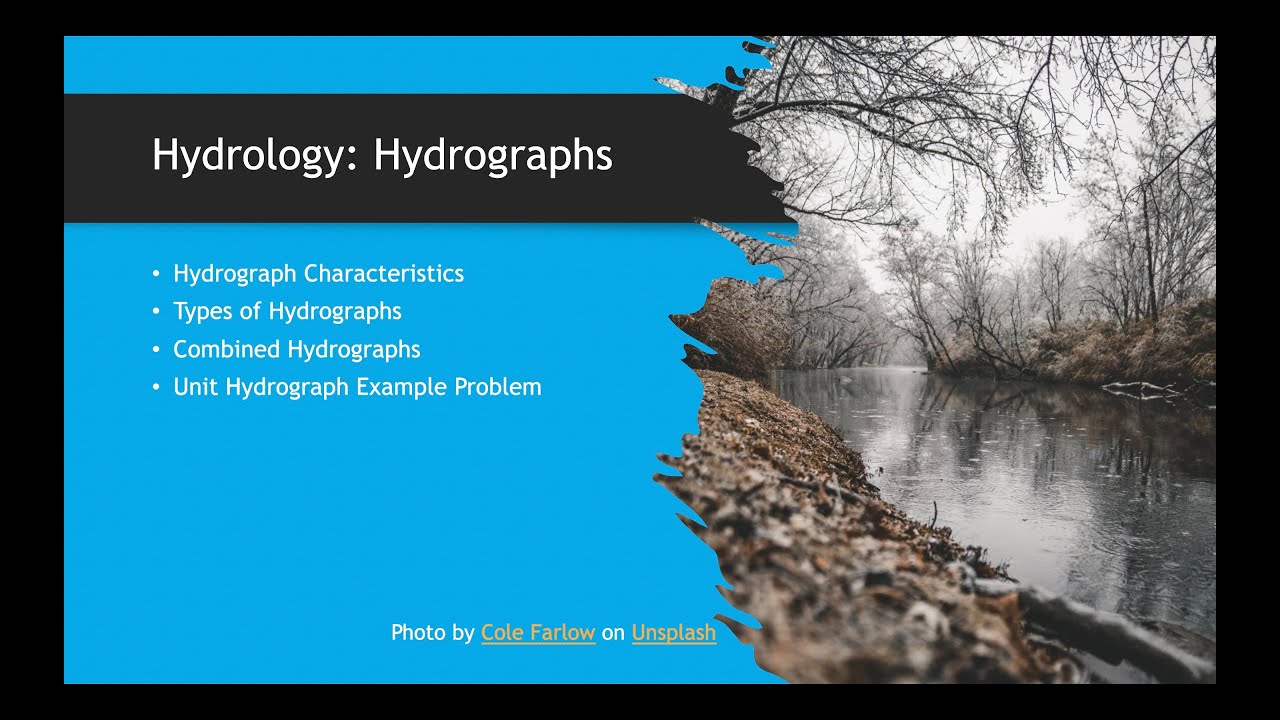 Hydrology: Hydrographs, Unit Hydrographs, and an Example Problem - YouTube