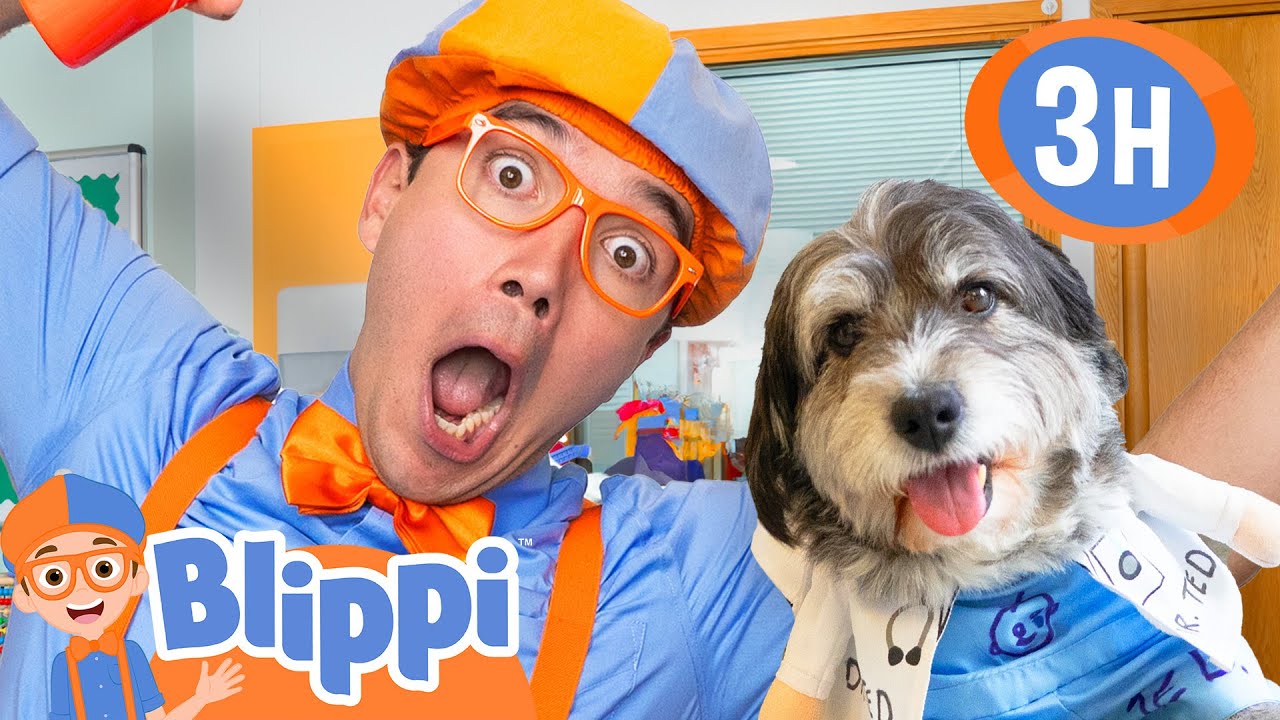 Blippi Meets a Special Dog and Hospital Helpers! 🐶 Inspiring Heroes ...