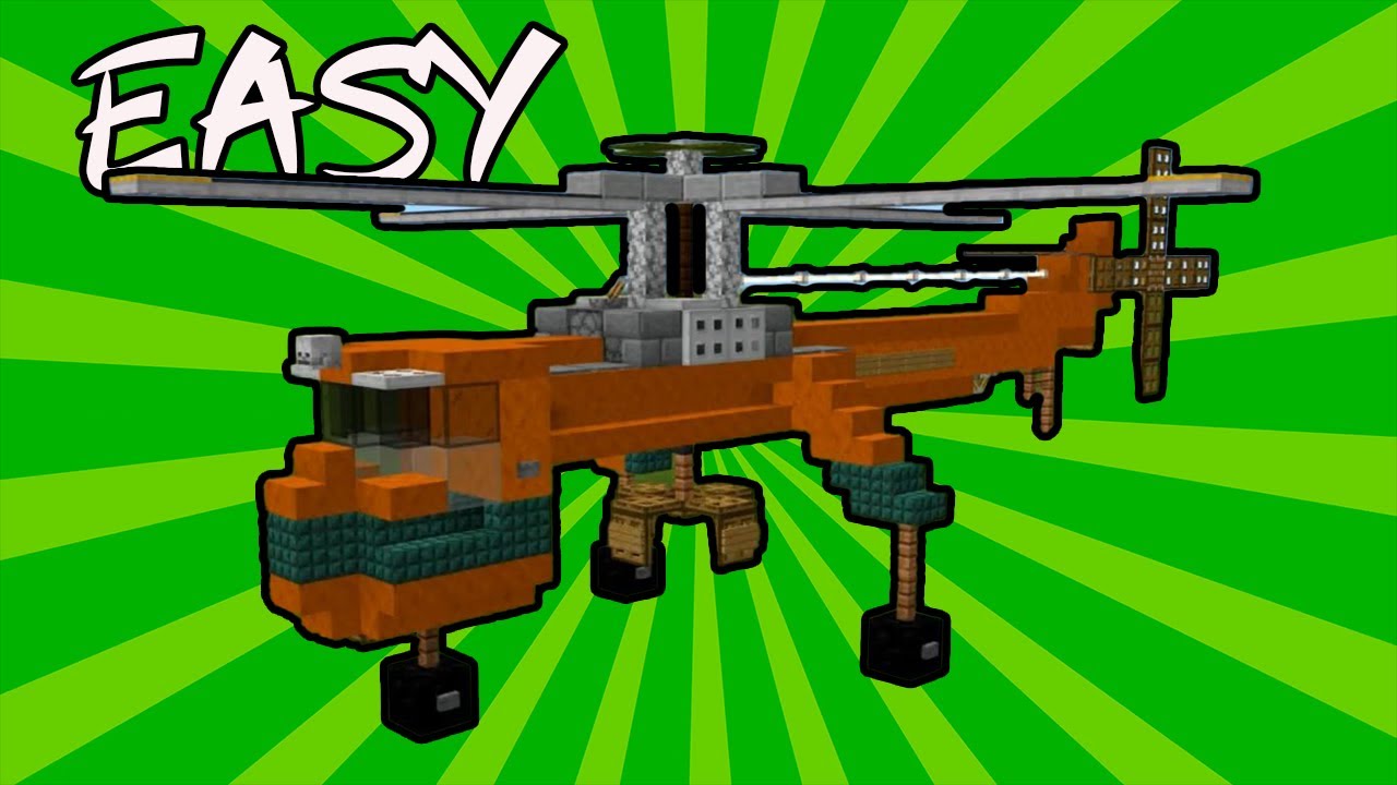 Minecraft: How to Build a Skycrane Helicopter in Minecraft | Minecraft ...