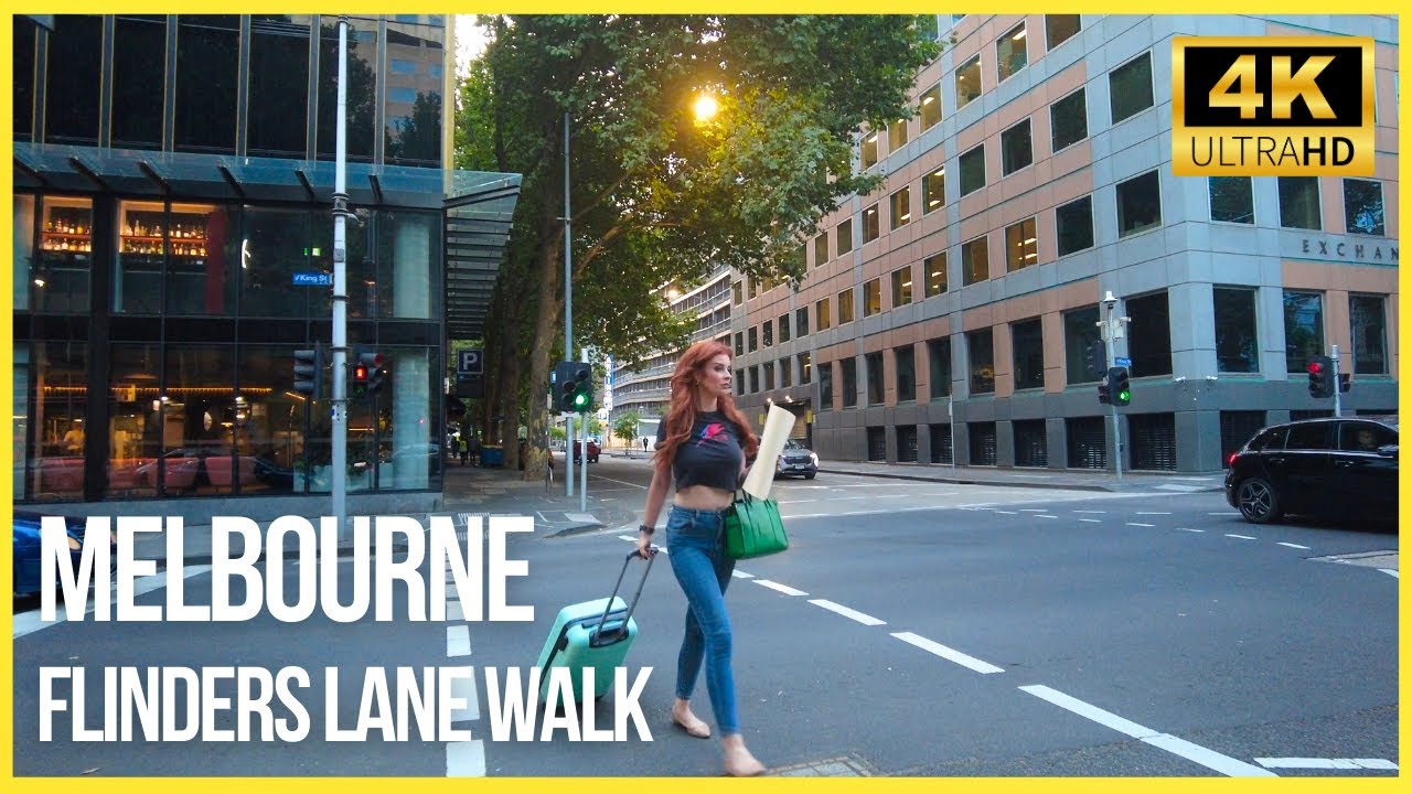 MELBOURNE Australia FLINDERS LANE Summer Evening Walk - YouTube